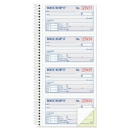 Adams 9641ABF Money Receipt Book- 1-part with tear-off stub-2.75x7.94 ...