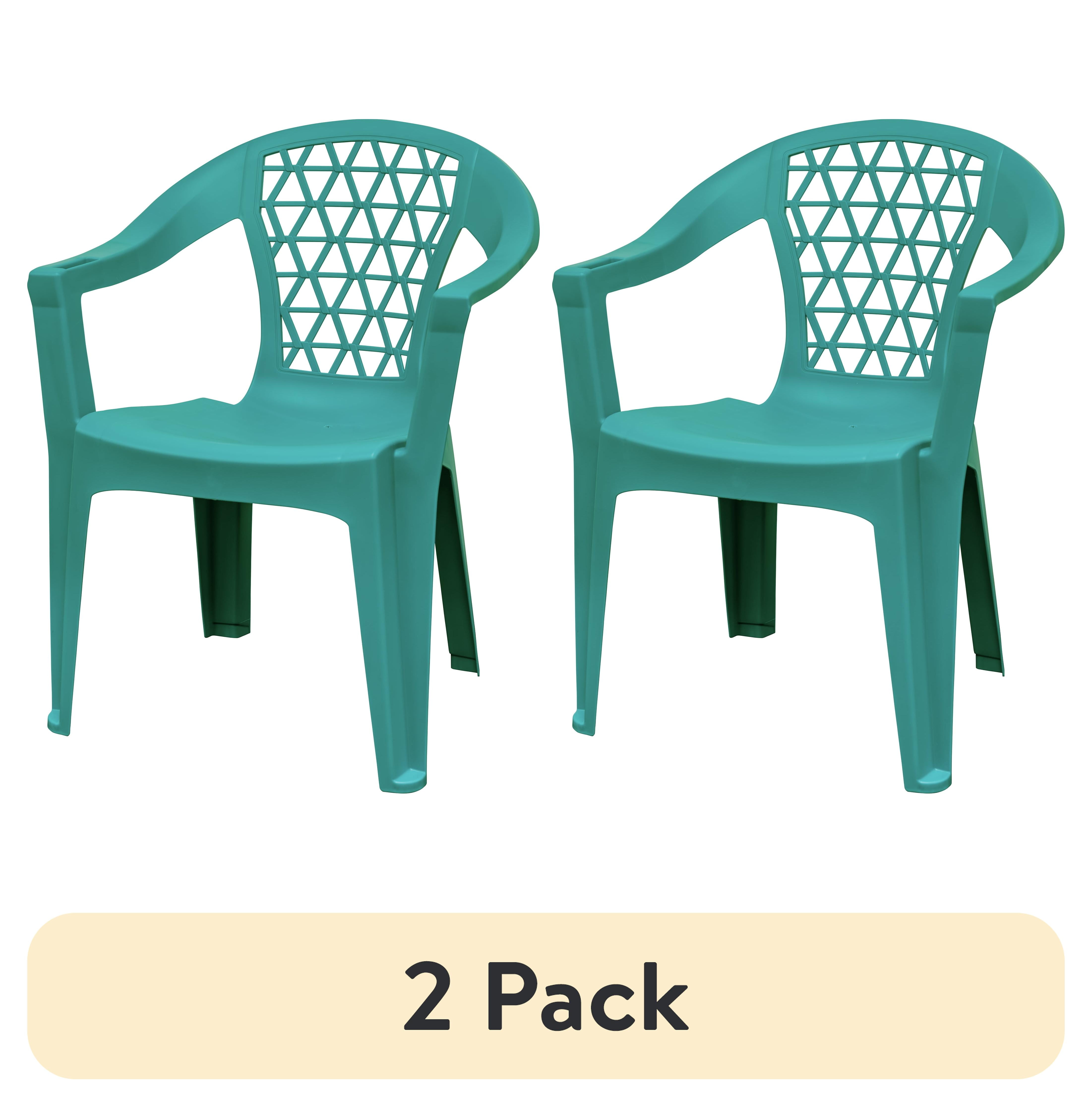 (2 pack) Adams Penza Outdoor Resin Stack Chair with Phone Holder ...