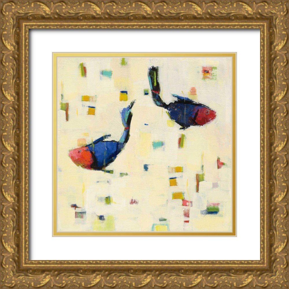 Adams, Phyllis 12x12 Gold Ornate Wood Framed with Double Matting Museum ...