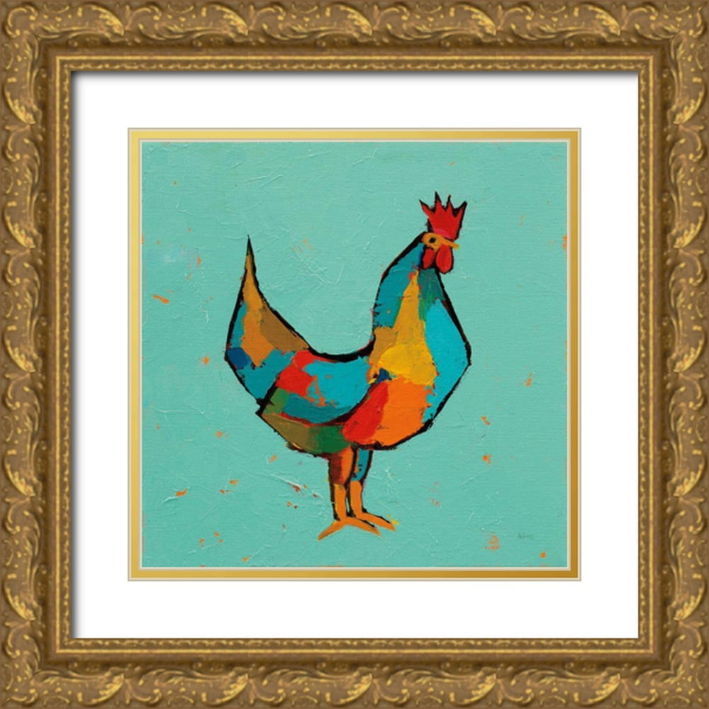 Adams, Phyllis 12x12 Gold Ornate Wood Framed with Double Matting Museum ...