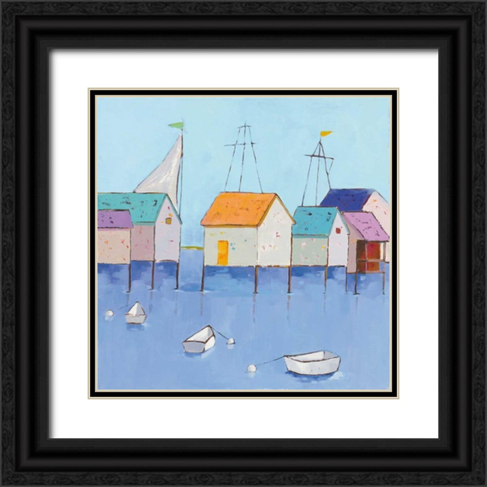 Adams, Phyllis 15x15 Black Ornate Wood Framed with Double Matting ...