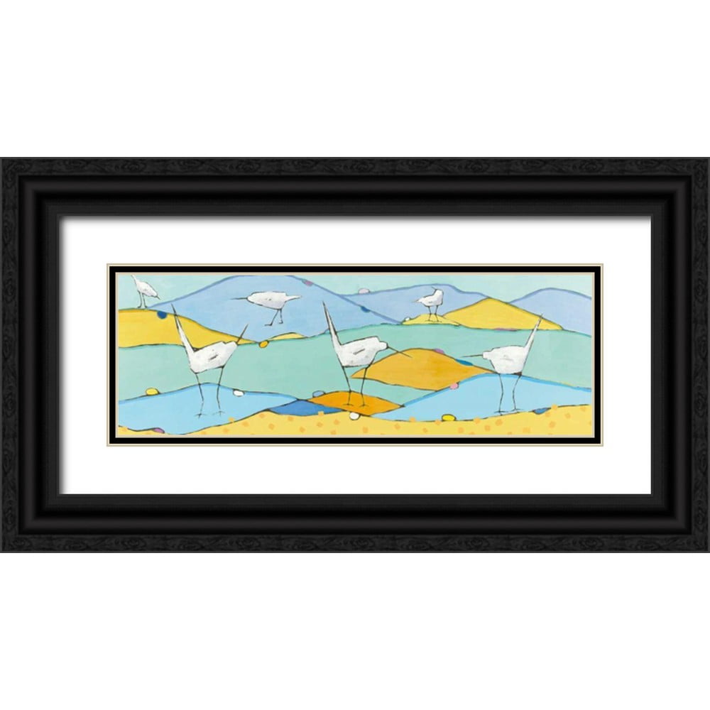 Adams, Phyllis 24x11 Black Ornate Wood Framed with Double Matting ...