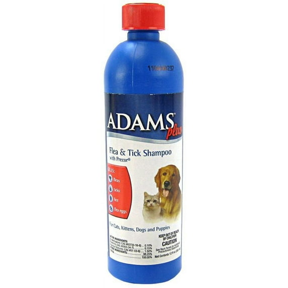 Adams Plus Flea & Tick Shampoo [Dog, Flea & Tick Shampoos] 12 oz ...