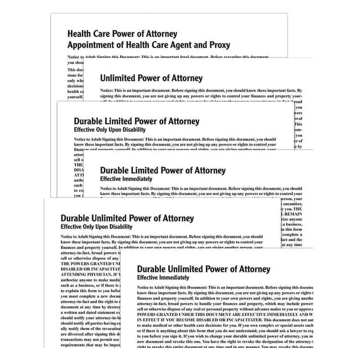 Adams Power of Attorney Forms Pack, Includes Forms and Instructions ...