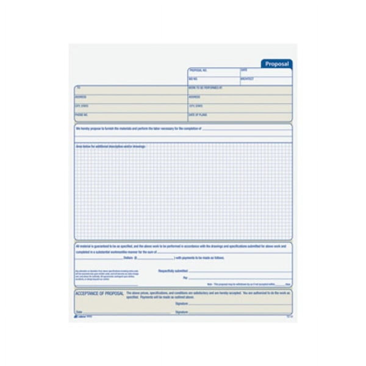 Adams® Proposal Form Book - Walmart.com