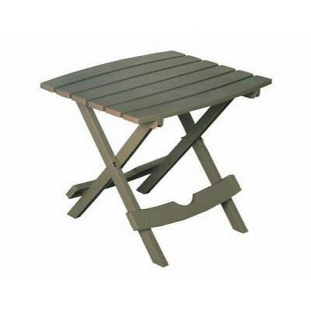 Adams Quik-Fold Gray Rectangular Resin Folding Side Table - Walmart.com