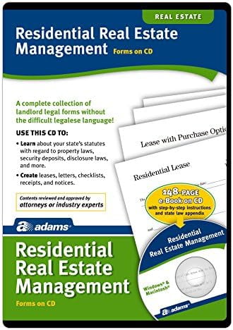 Adams Residential Property Management, Forms on CD (SS505)$$Office ...