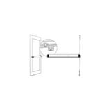 Adams Rite 8611MLR36 36 in. Narrow Stile Concealed Vertical Rod Single ...