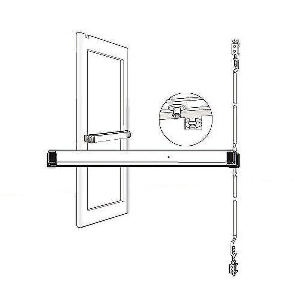 Adams Rite 8611mlr 8600 Series Life Safety 36 Narrow Stile Concealed