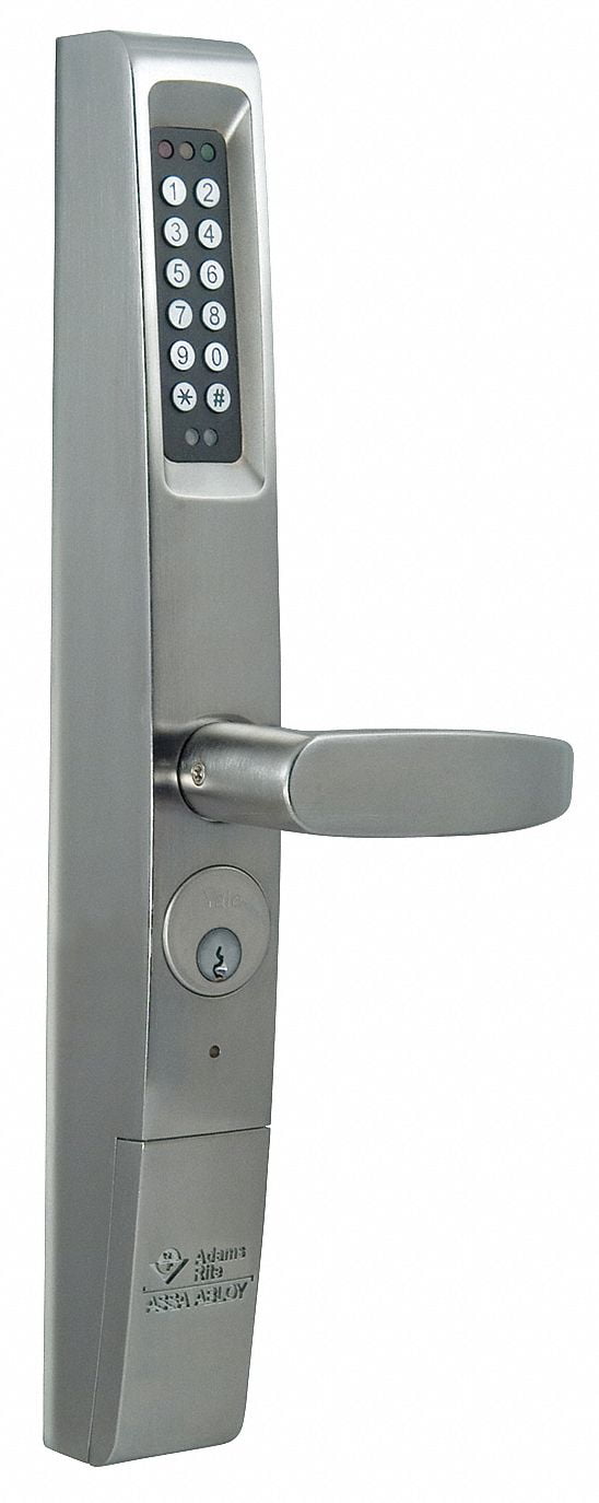 Adams Rite Electronic Lock,Satin Chrome,12 Button 3090-01-626 - Walmart.com