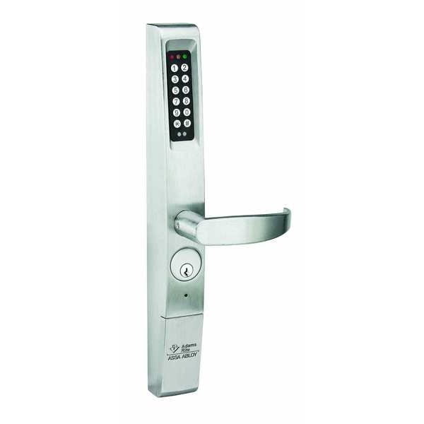 Adams Rite Electronic Lock,Satin Chrome,12 Button 3090-01-626 - Walmart.com