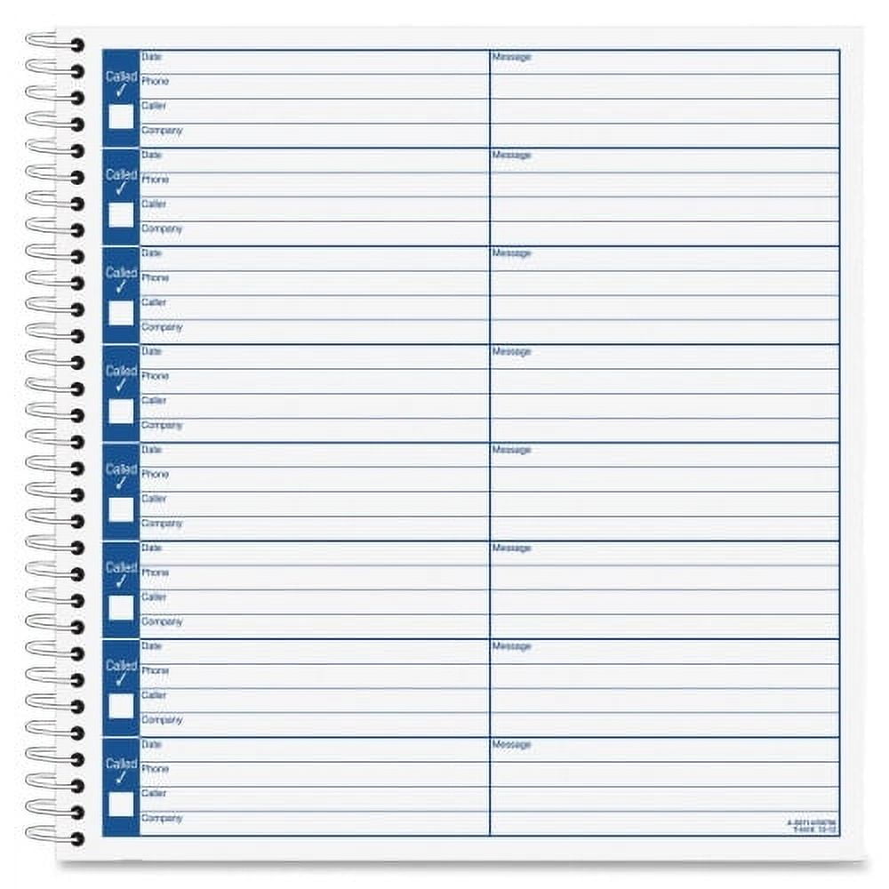 Adams Voice Mail Log Book - Walmart.com