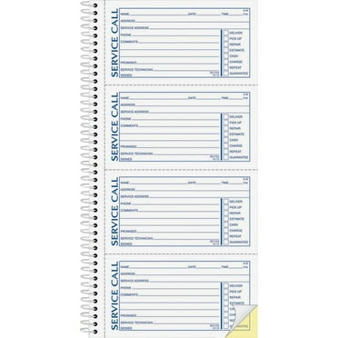Adams(R) Spiral Bound Phone Message Book, 11in. x 5 1/4in., Book Of 400 ...