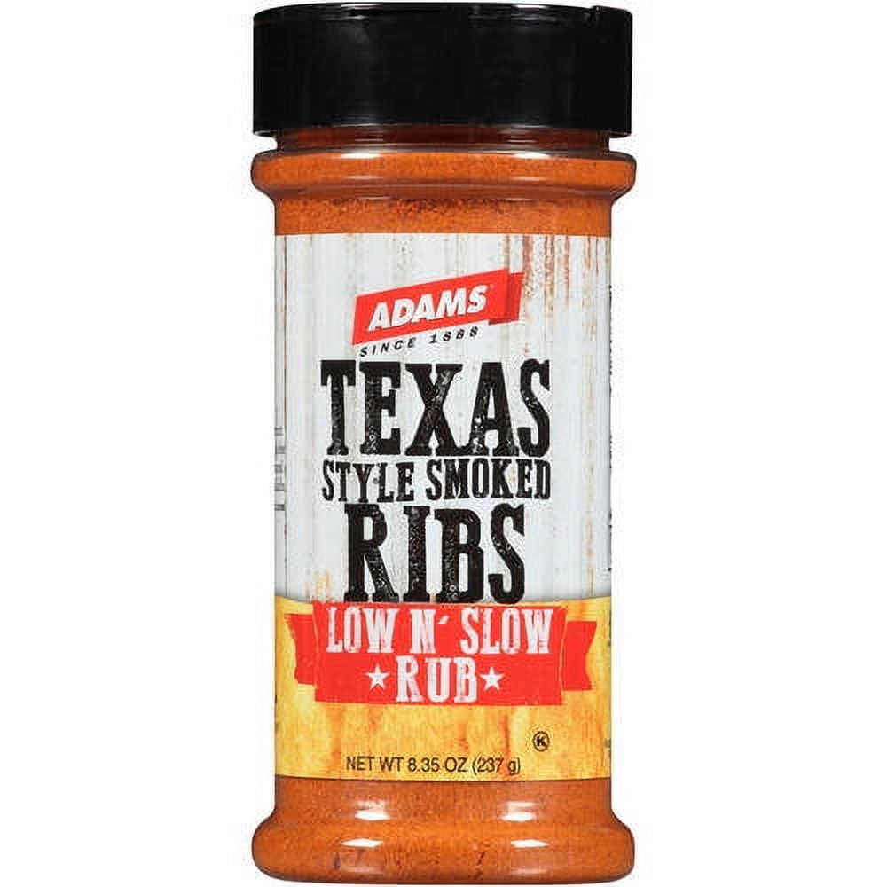 Adams Texas Style Smoked Ribs Low and Slow Rub, 8.35 oz - Walmart.com