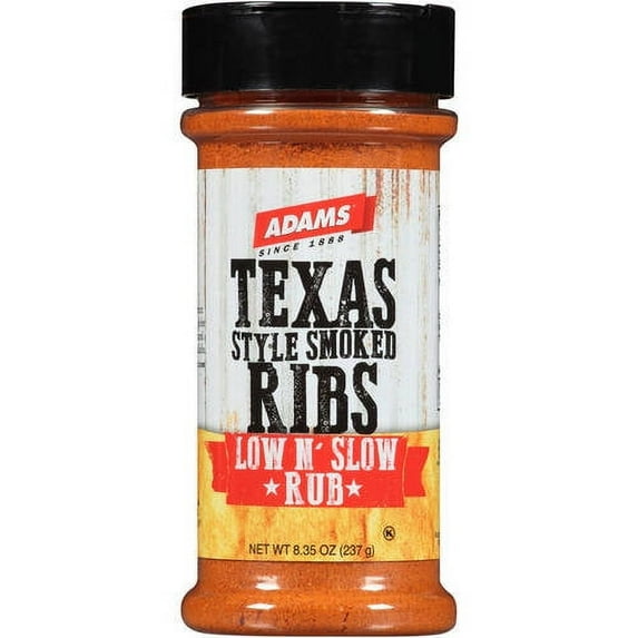 Adams Texas Style Smoked Ribs Low and Slow Rub, 8.35 oz - Walmart.com