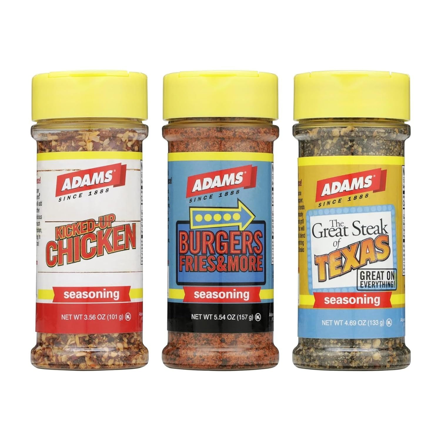 Adams (The Great Steak of Texas Seasoning, Burgers, Fries & More ...