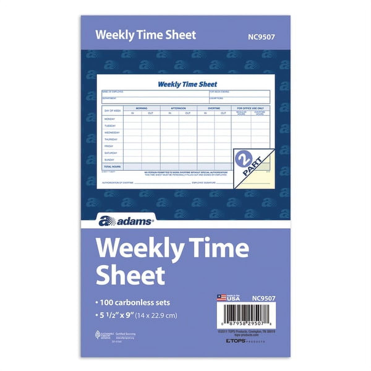 Paper Timesheet