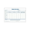 Adams Time Sheets 100/Pad 2 Pads/Pack (ABF 9507ABF) 124495 - Walmart.com