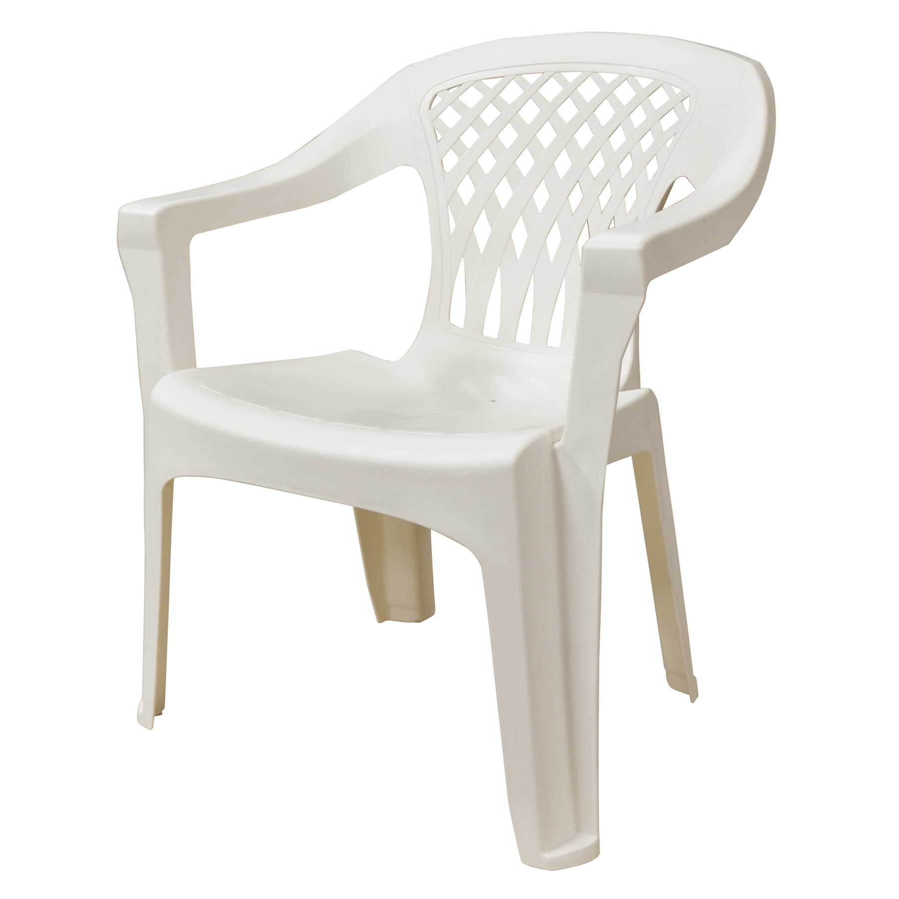 Adams USA Big Easy Stack Chair, White - Walmart.com