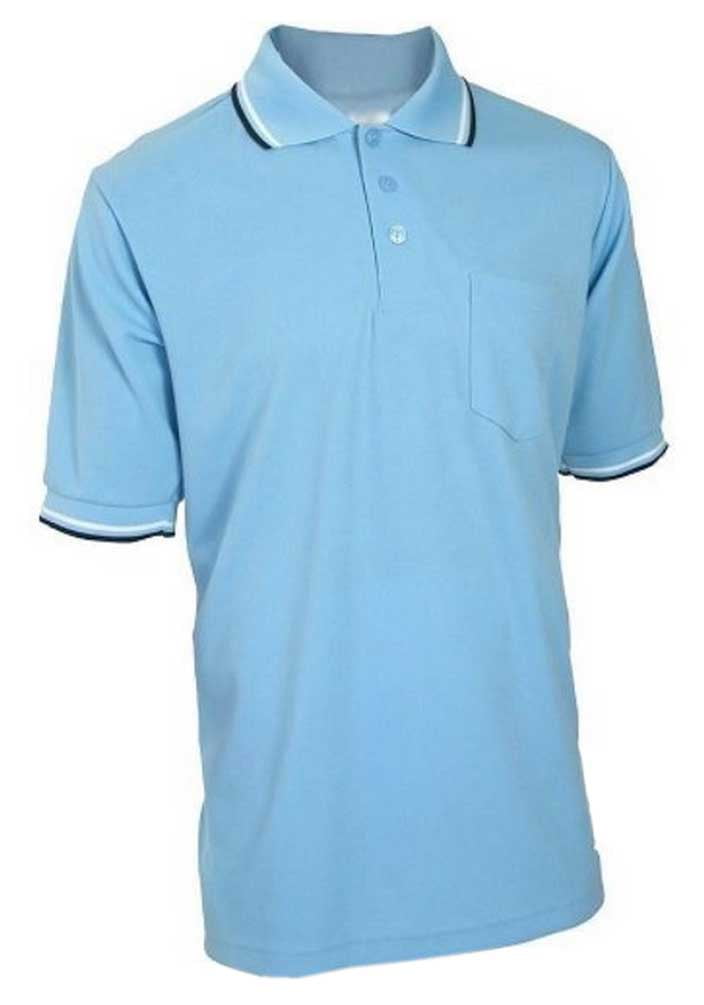 Adams Umpire Polo Shirt Baseball Softball Ump Smitty Adult (Powder Blue ...