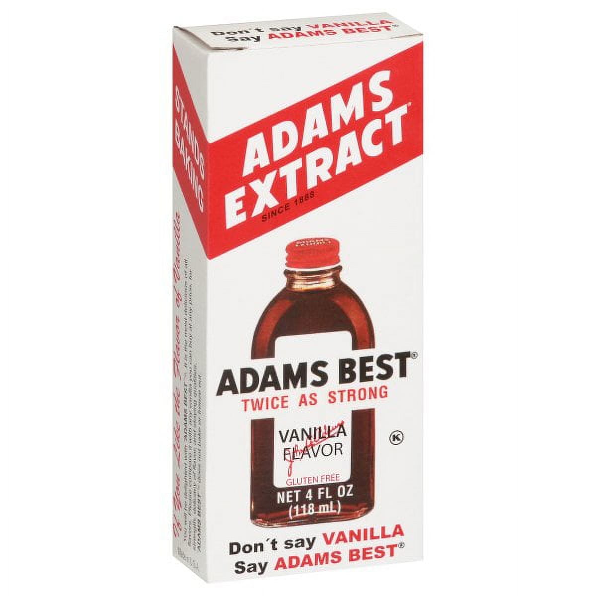 Adams Vanilla Extract, 4 fl oz - Walmart Business Supplies
