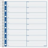 Adams Voice Mail Log Book - 60 Sheet(s) - Spiral Bound - 7.50" x 8.50 ...
