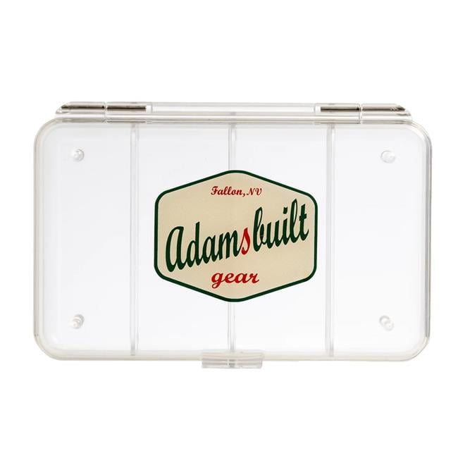 Adamsbuilt Fishing AB108A-4C Ultra Clear Fly Box with 4 Compartments ...