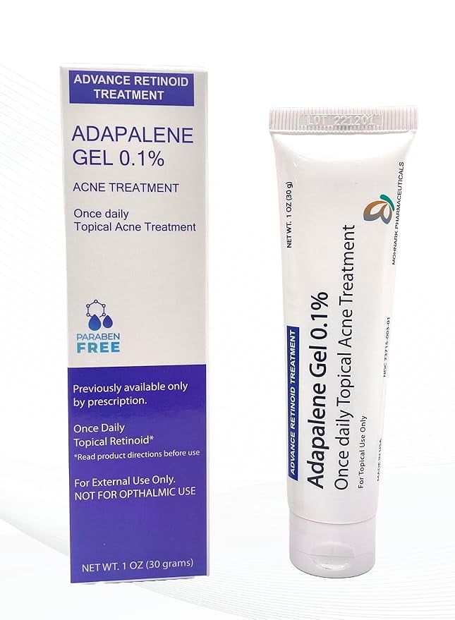 Adapalene Gel, 0.1% Topical Acne Treatment - Walmart.com