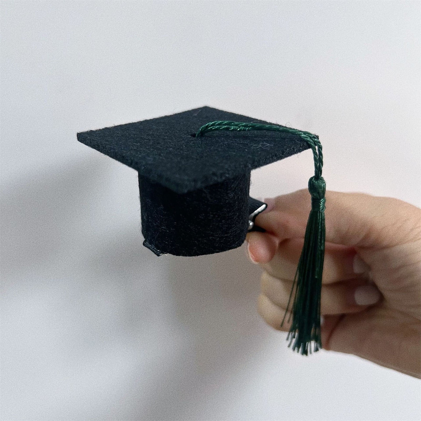 Adapan Mini Graduation Cap Hair Clip,Black Mortarboard Hair Clips with ...