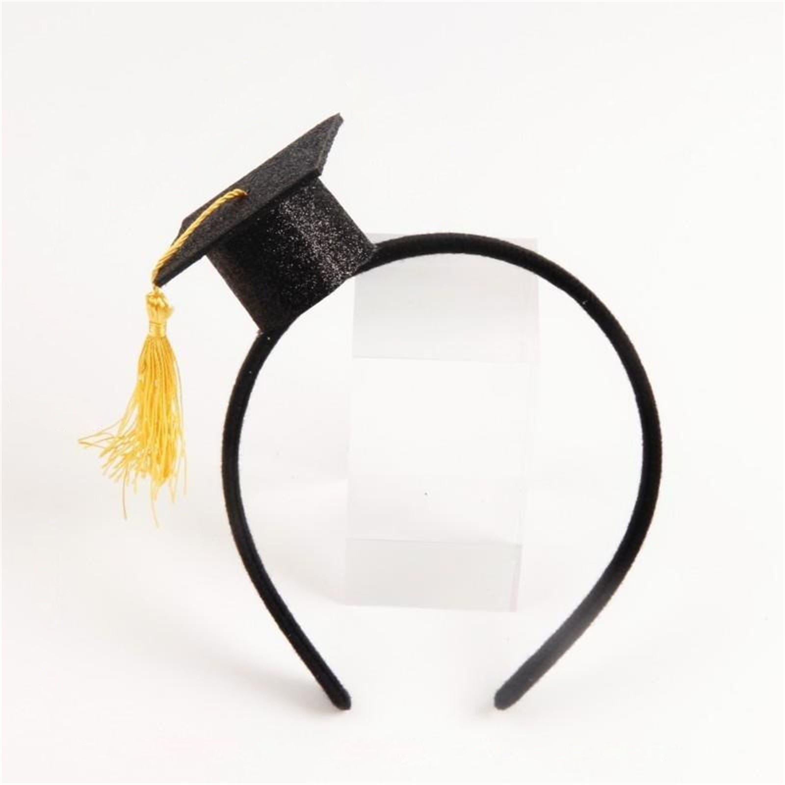 Adapan Mini Graduation Cap Headband,Black Mortarboard Headband for ...