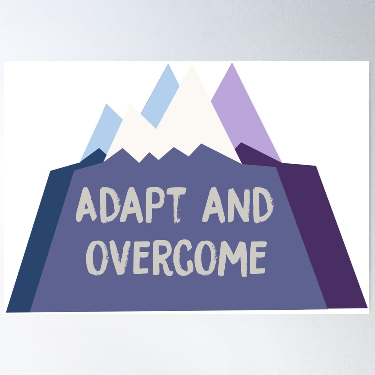 Adapt And Overcome Poster Wall Art, Modern Wall Decor For Living Room ...