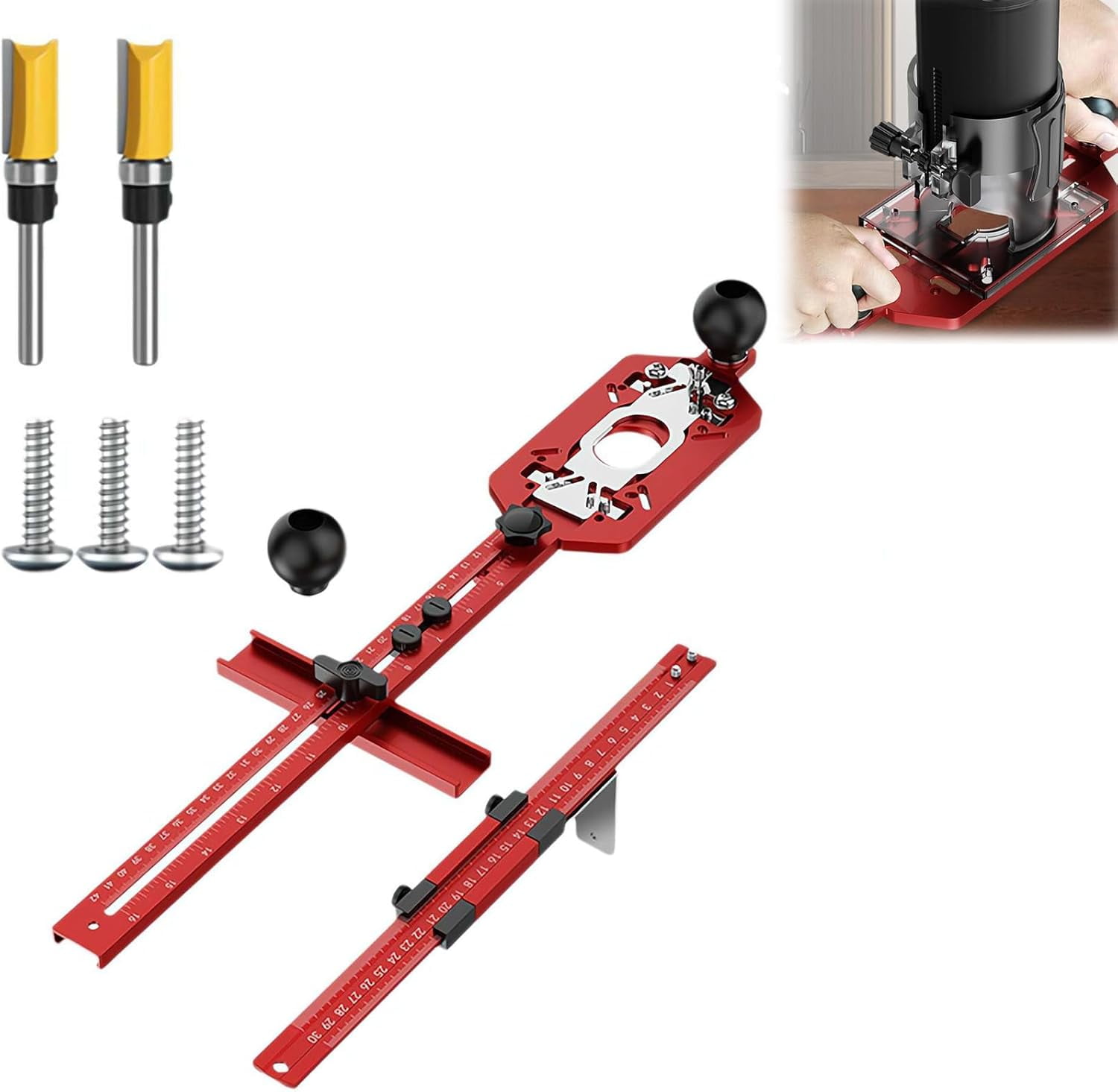 Adaptable Trimming Machine Slotted Base,4 in 1 Router Milling Groove ...