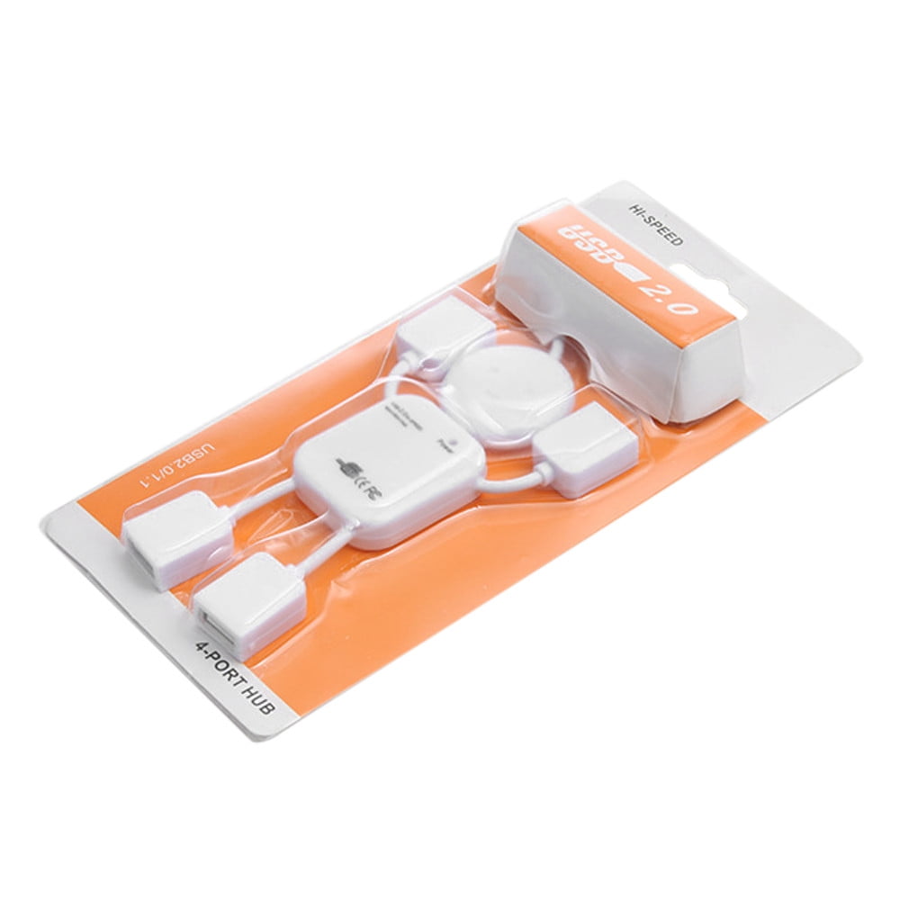 Adaptador de cable divisor humanoide USB 2.0 de alta velocidad de 4 ...