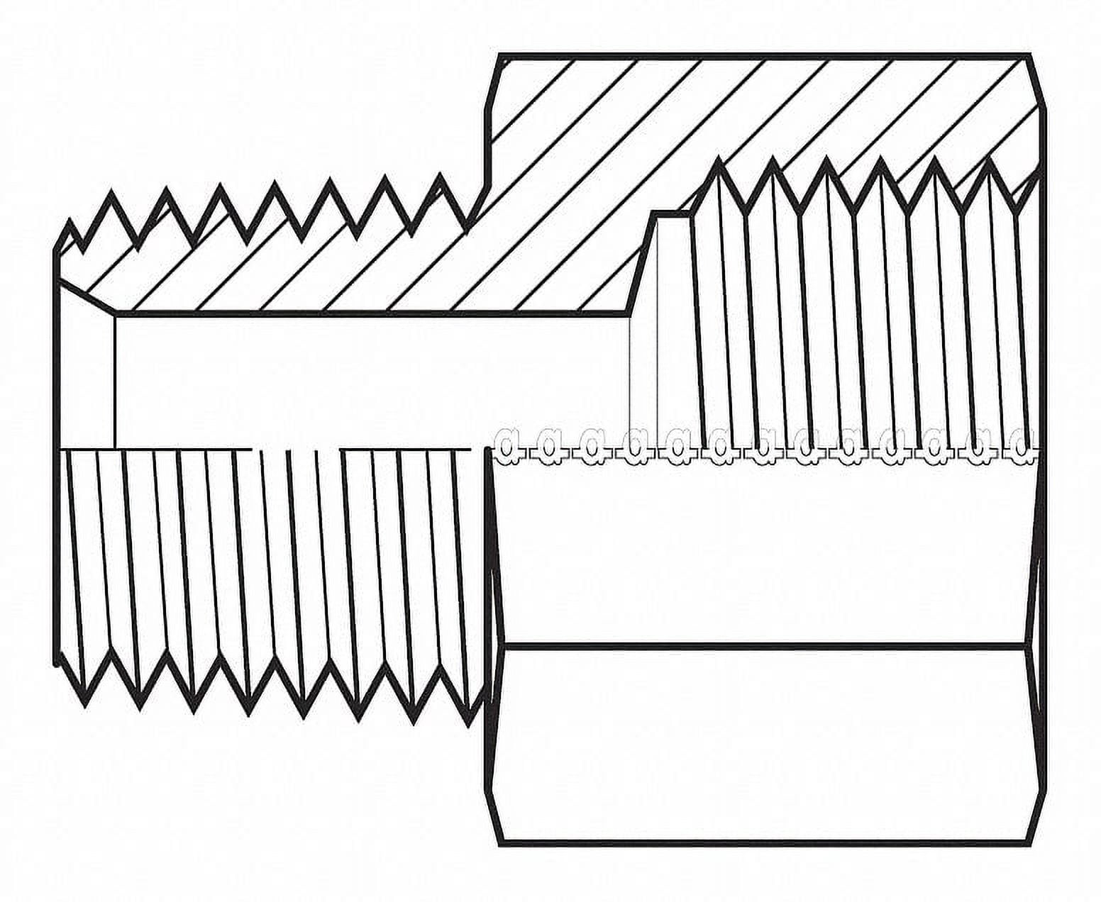 Adaptall Hose Adapter,1/4 in x 12 mm,Fem.xMale 9325-04-12x1.5 - Walmart.com