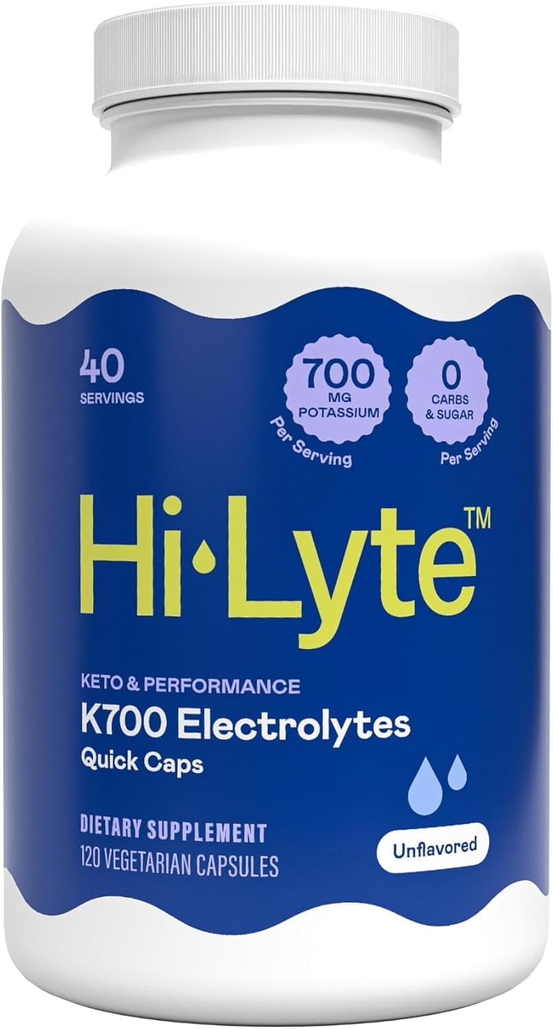 Keto K700 Unflavored Electrolyte Capsules | 40 Servings - Walmart.com