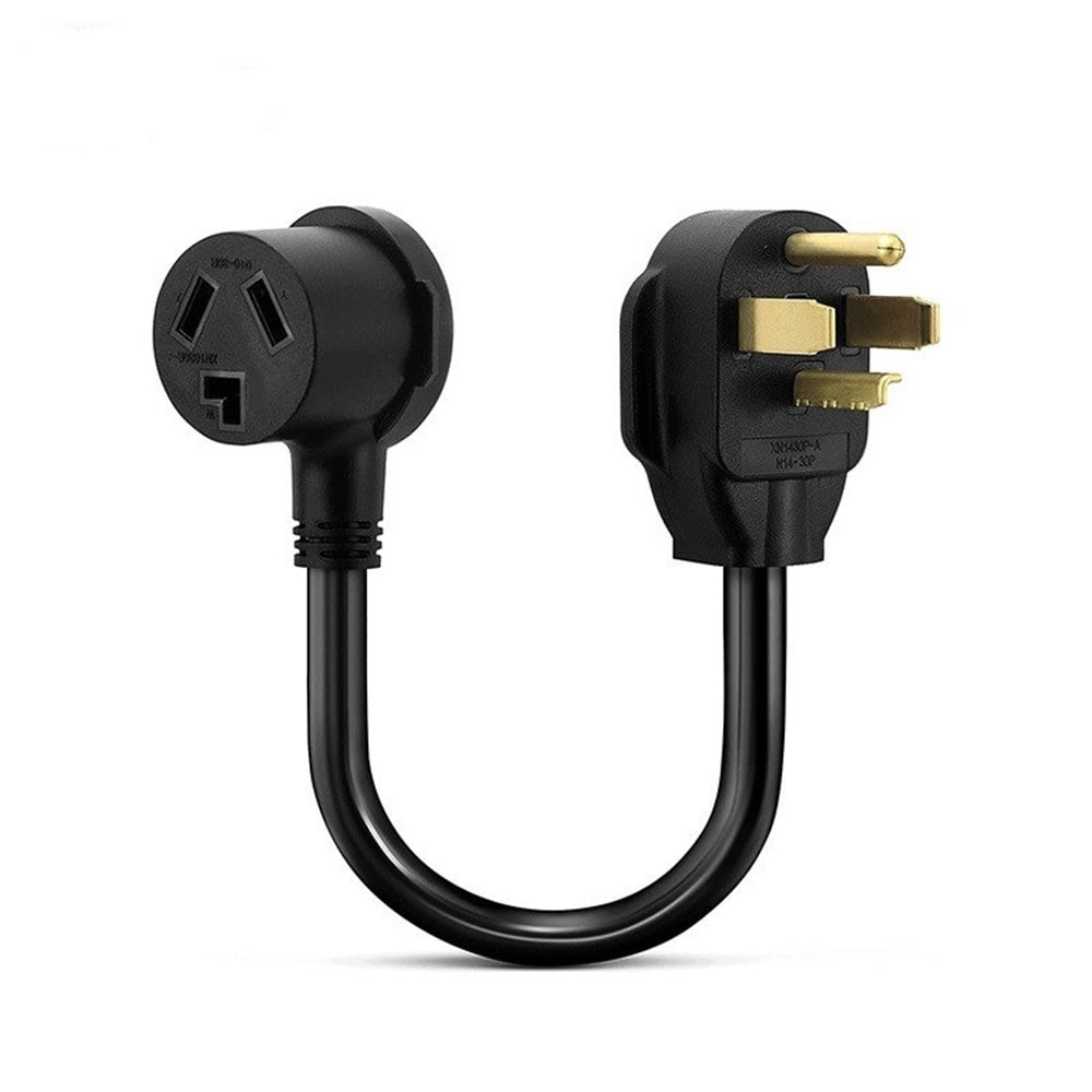 Adapter 3-pin to 4-pin dryer plug adapter 14-30P male to 10-30R female ...