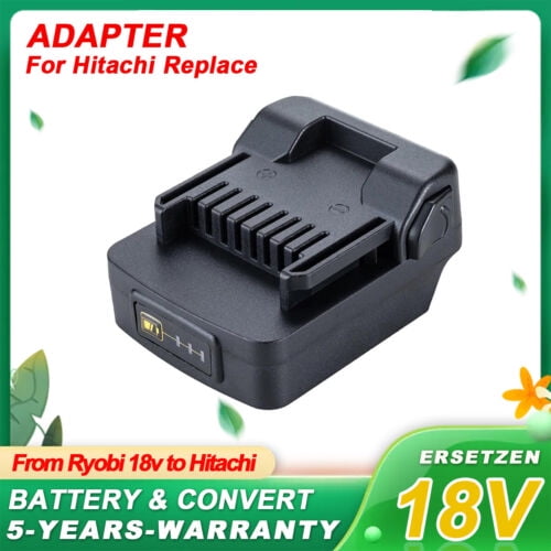 Adapter Battery For Ryobi P108 18v Li-Ion To HPT Hitachi 18v Type Tool ...