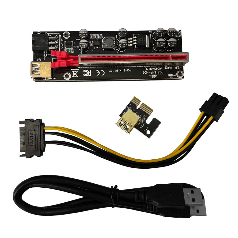 PCI Adapter with Gold Plated Contacts for Computer Red Aluminum Alloy 6 ...