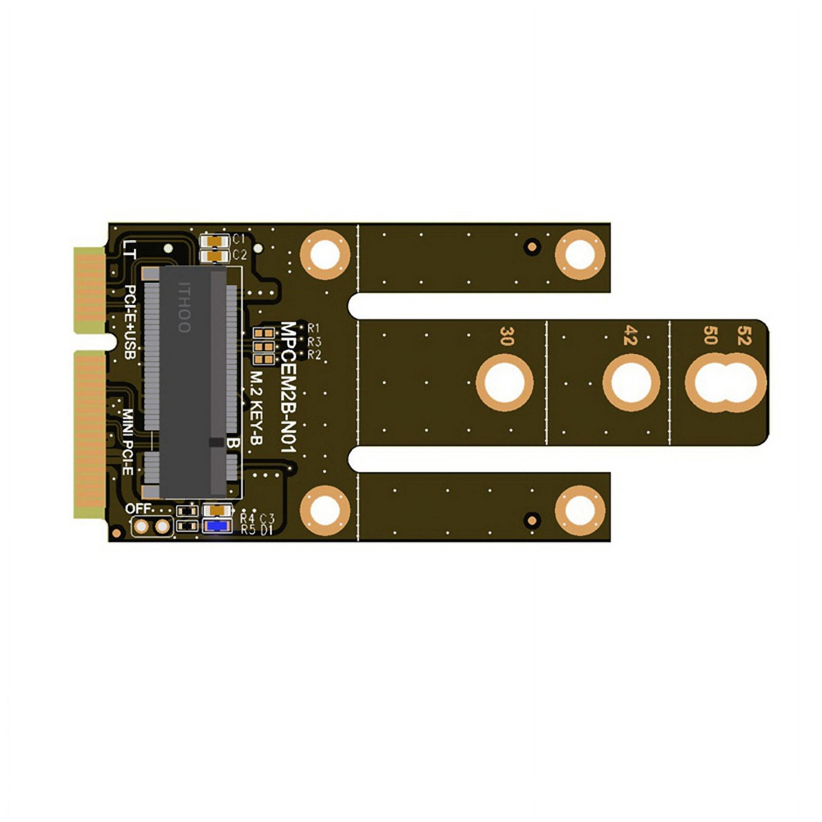 Adapter Card MPCIE to KEY-B Expansion Slot MINIPCI-E M.2 NGFF NIC WIFI ...
