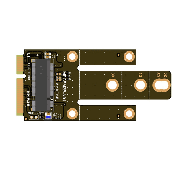 Adapter Card MPCIE to KEY-B Expansion Slot MINIPCI-E to M.2 NGFF NIC ...