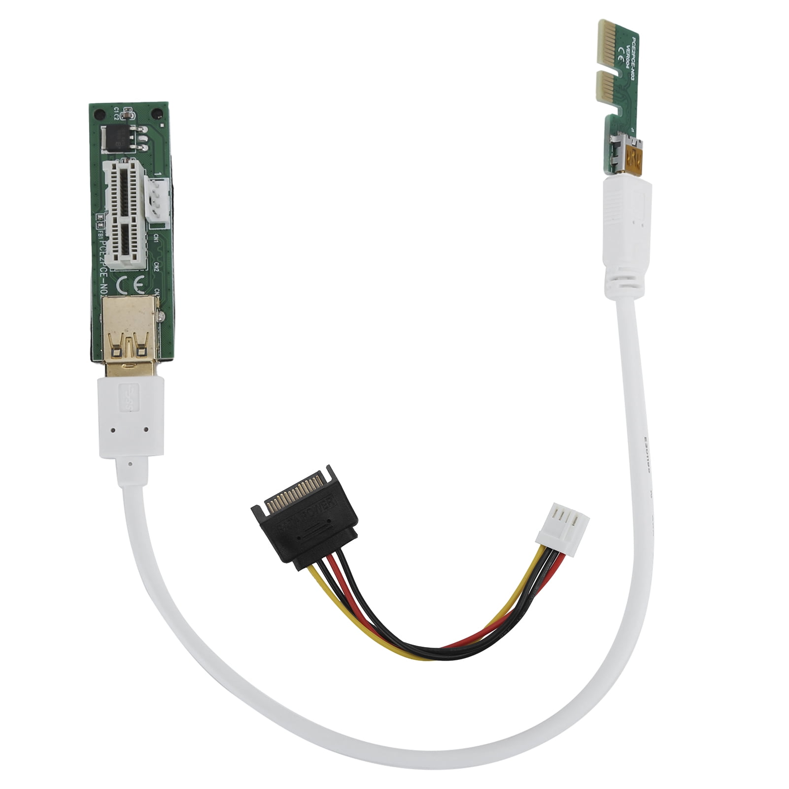 Adapter Card Mini PCI?E X1 Extension Cable Power Supply Component 90 ...