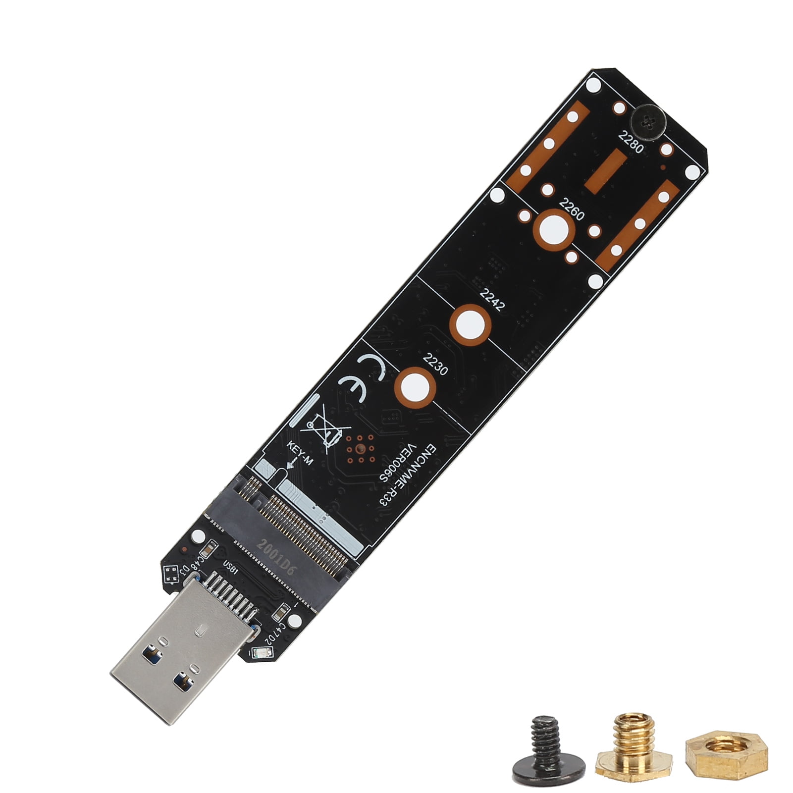 Adapter Card USB3.1 to M.2 NVME/SATA Pcie Adapter for USB A Port M.2 ...