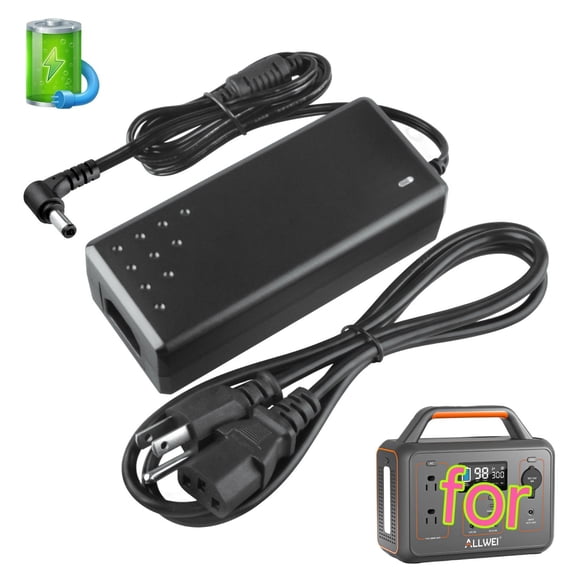 Adapter Compatible with ALLWEI 300W 280Wh Portable Power Station Peak ...