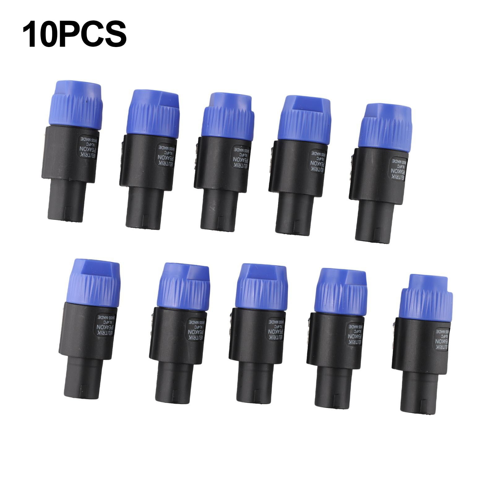 Adapter Connector Speaker Nl4Fc Ohm Plug Replace 10Pcs 4 Pin 69X30X26Mm ...