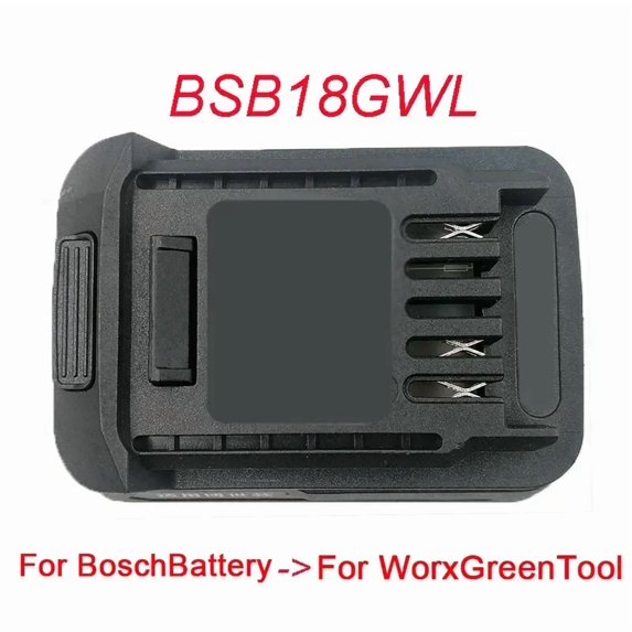 Adapter Converter For Bos*ch 18V BAT609 Battery use For Worx-20v Green ...