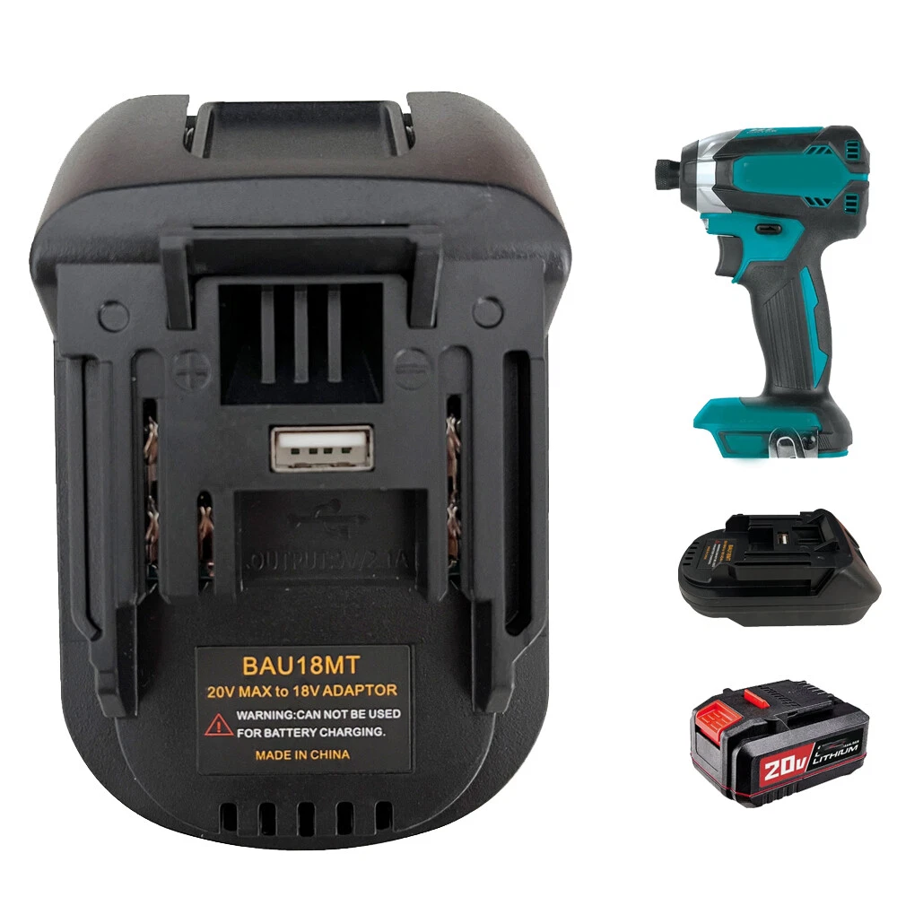 Adapter For Bauer 20v Li-ion Battery Convert to for Makita 18v Cordless ...