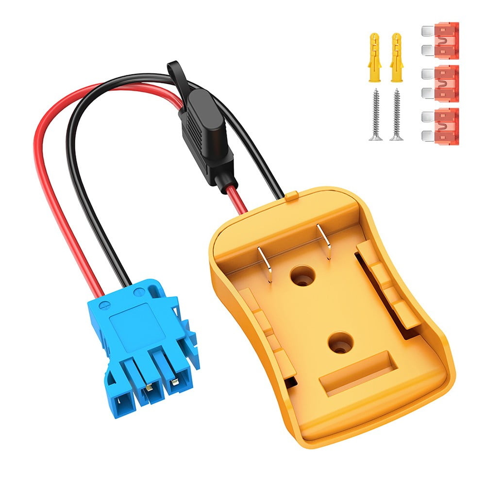 Adapter Harness Connector for 18V 20V Battery with Fuse for Riding Toys ...