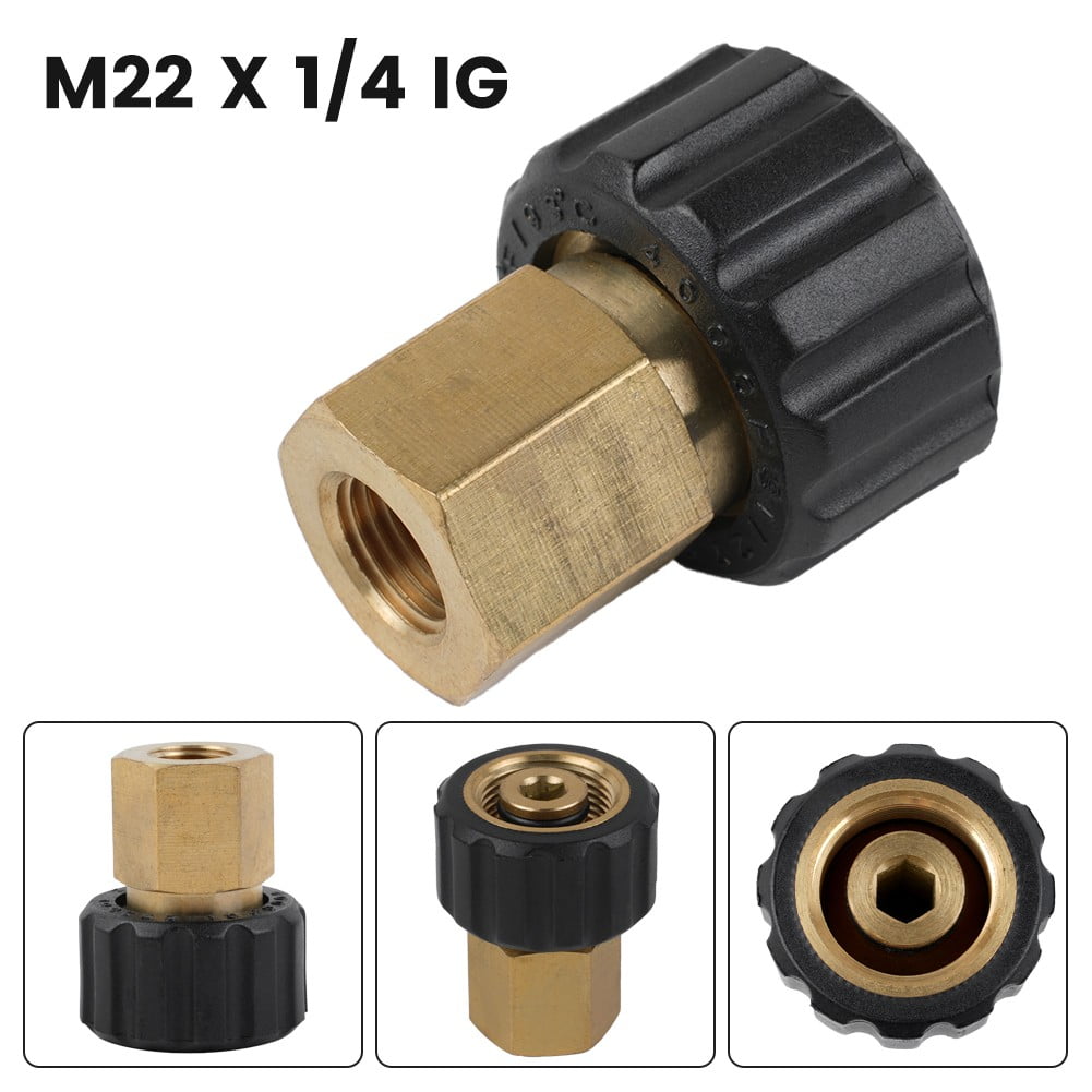 Adapter M22 X 1/4 Ig For High Pressure Washer Lance Hose - Walmart.com