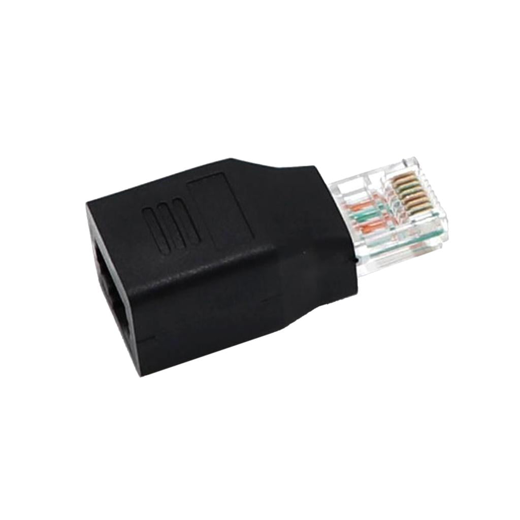 Adapter Male to Female Cable Crossover Connector for Computer Black ...