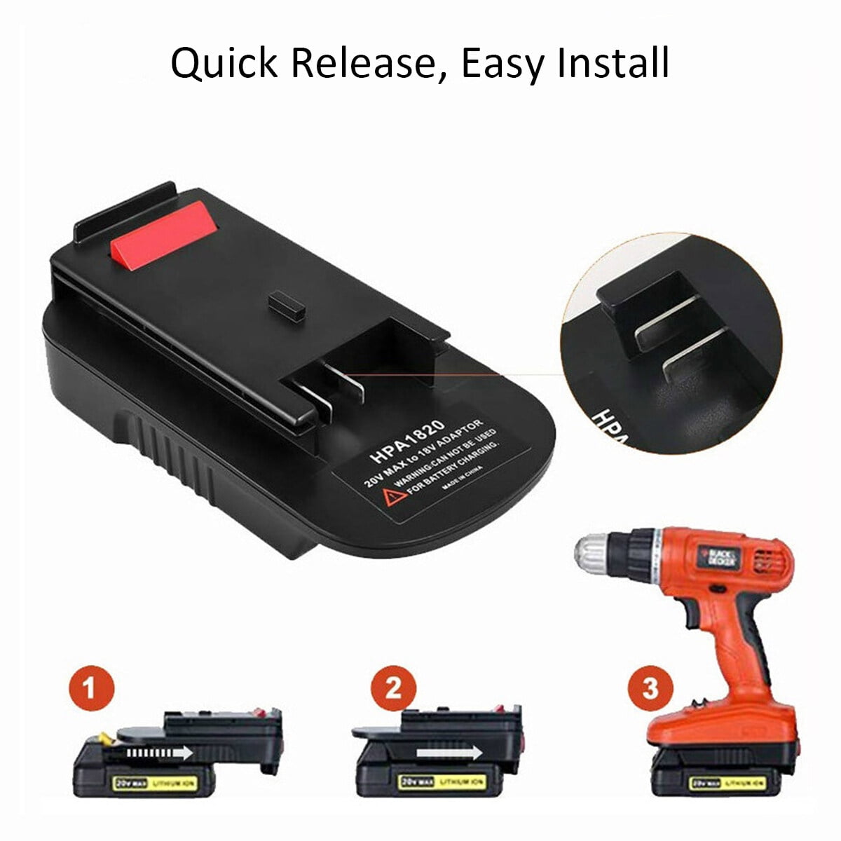 Adapter,Porter Cable Adapter 20v Max 20v Or 20v Max To Cable Convert ...